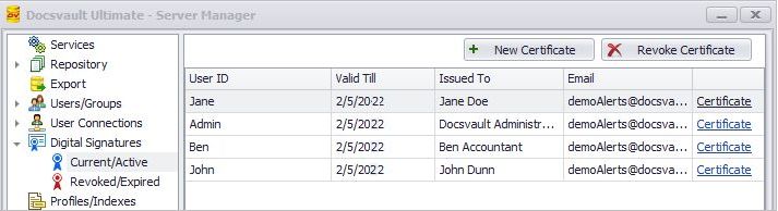 Add-ons > Digital Signature > Signing Documents in Docsvault > Digital ...