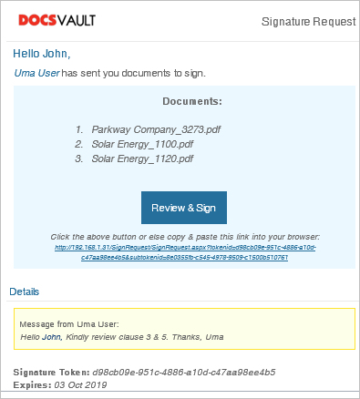 Add-ons > Digital Signature > Getting Signatures from Others > Signing ...