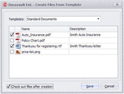 File Templates and Drafts for Documents | Docsvault
